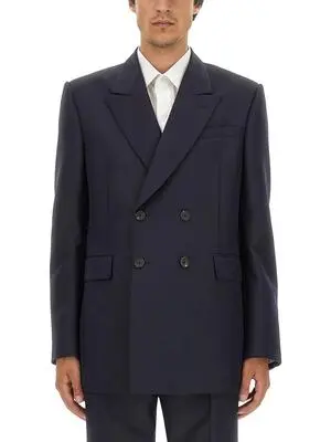 Alexander McQueen Double-breasted Jacket - Blue