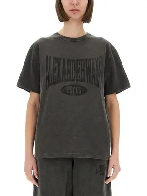 Alexander Wang Logo Print T-shirt - Black