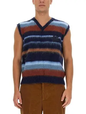 Etro Striped Vest - Blue