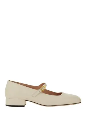 Bally Pump In Leather - Ivory