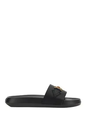 Versace Slide Sandal - Black