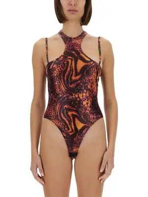 Versace Printed Leotard - Multicolour