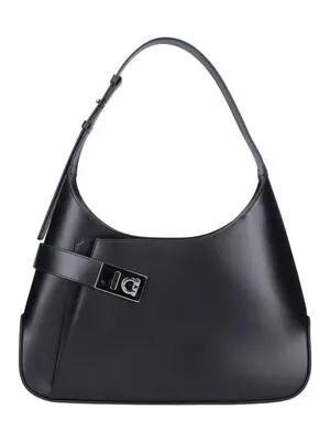 FERRAGAMO Hobo L Shoulder Bag - Black