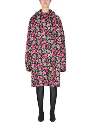 Balenciaga Floral Patterned Coat - Pink