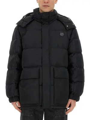 Maison Kitsuné Jacket With Logo - Black