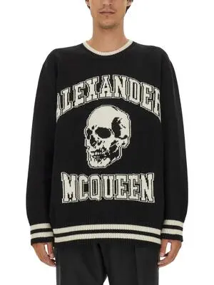 Alexander McQueen Varsity Sweater - Black