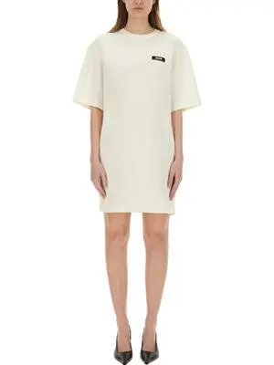 MSGM Short Dress With Logo
