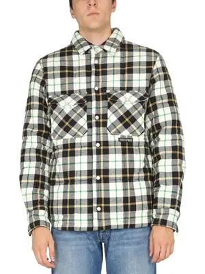 MARCELO BURLON COUNTY OF MILAN Checked Shirt - Green