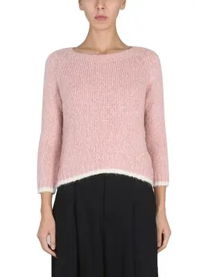 Aspesi Alpaca Blend Sweater - Pink