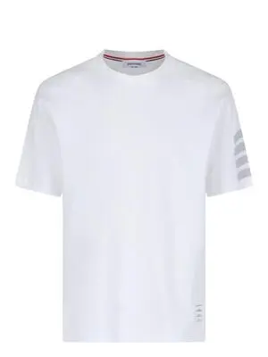 Thom Browne 4-bar" Detail T-shirt - White
