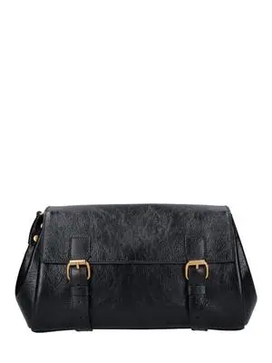 Dries Van Noten Leather Shoulder Bag - Black