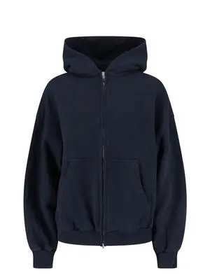 Balenciaga Cotton Zip Hoodie - Black