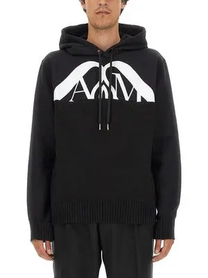 Alexander McQueen Logo Oversized Sweatshirt - Black