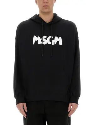 MSGM Hooded Sweatshirt - Black