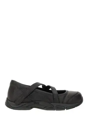 Our Legacy Sweetheart Leather Mary Jane Sneakers - Black