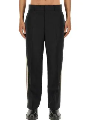 Palm Angels Pants With Logo Band - Black