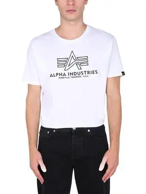 Alpha Industries T-shirt With Embroidered Logo - White