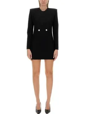 Versace Mini Grain De Poudre Dress - Black