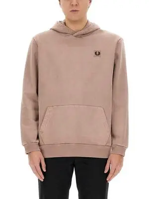 Fred Perry Sweatshirt With Logo - Pink