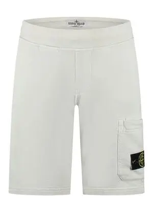 Stone Island Sweatshirt Shorts - White