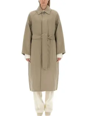 Ami Belted Wool-cashmere Coat - Beige