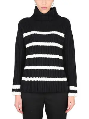 STEFANO MORTARI Turtleneck Top - Black