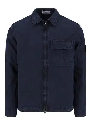 Stone Island Zip Shirt - Blue