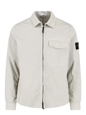 JIL SANDER Zip Shirt - Gray