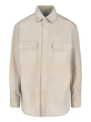 Loewe Anagram Shirt Jacket - Beige