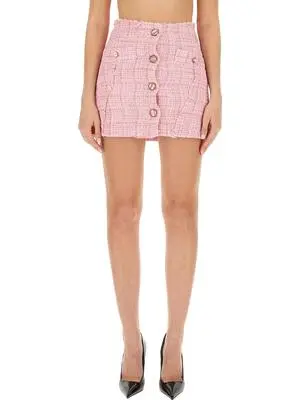 Gcds Slim Fit Mini Skirt - Pink