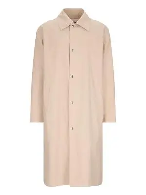 JIL SANDER Logo Trench Coat - Beige