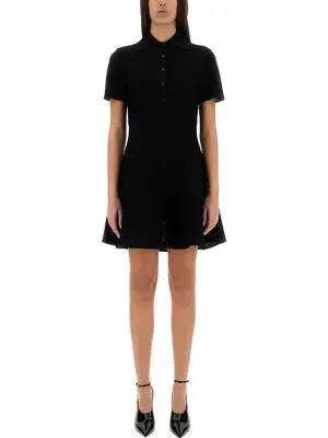 Givenchy Monogram Jacquard Polo Style Dress - Black