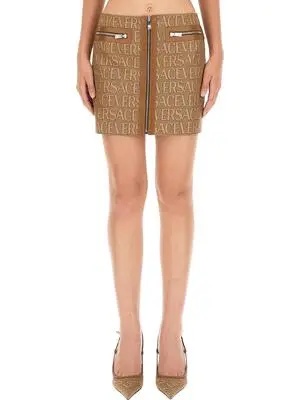 Versace Mini Skirt - Brown