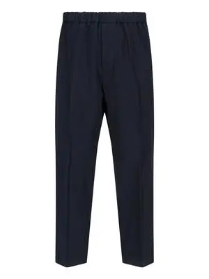 JIL SANDER Tapered Cropped Pants - Blue