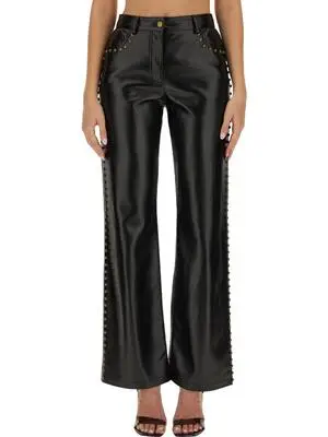 Moschino Studded Regular Fit Pants - Black