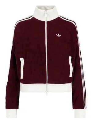 Adidas Velour Track Jacket Red