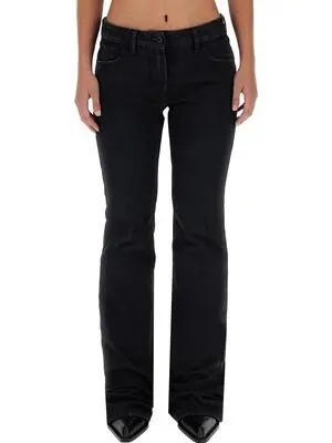 Off-White Wide Leg Jeans - Black