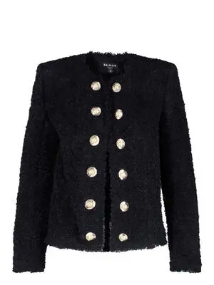 Balmain Tweed Jacket - Black