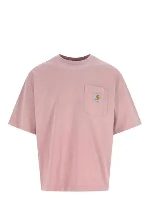 Carhartt Work In Progress Hudson Pocket' T-shirt - Pink