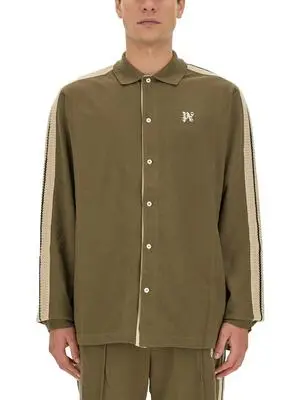 Palm Angels Monogram Shirt - Military Green