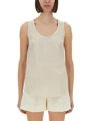 Brunello Cucinelli Satin Top - Beige
