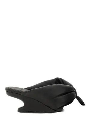 Rick Owens Leather Thong Sandals - Black