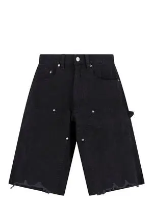 TONYWACK Cargo Denim Shorts - Black