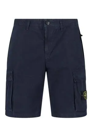 C.P. COMPANY Cargo Denim Shorts - Blue