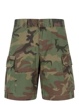 C.P. COMPANY Cargo Denim Shorts - Green