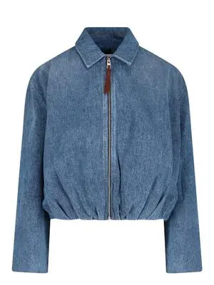 Alexander McQueen Denim Zip Jacket - Blue