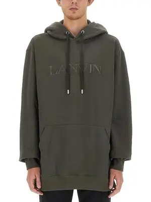 LANVIN Debossed Oversized Sweatshirt - Multicolour
