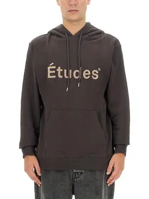 ETUDES Sweatshirt With Logo - Brown