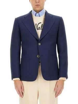 Valentino Garavani Single-breasted Jacket - Blue