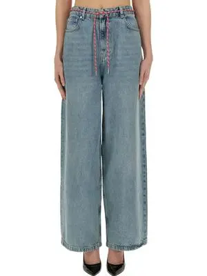 MOSCHINO JEANS Wide-leg Jeans - Denim